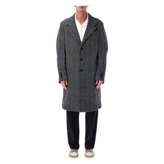 Givenchy Relaxter Couture-Mantel mit fallendem Revers und Ziern&auml;hten - - Coats - Herren - Grau - M