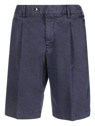 Pantaloni Torino short à détail plissés - Bleu
