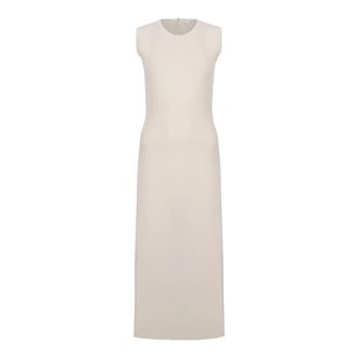 Max Mara Femme, Robes, Blanc, Taille: 42 FR Long Sleeveless Dress