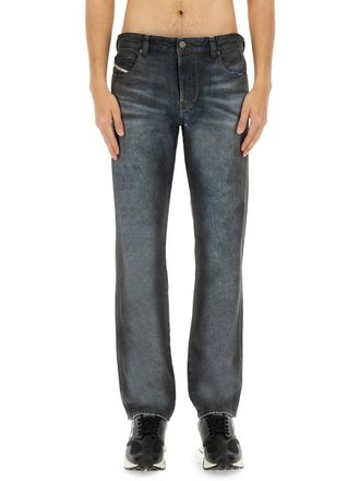 Diesel Cotton-Blend Denim Jeans - Blue