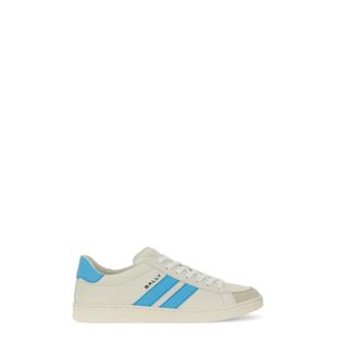 Bally Low-Top Leder-Sneakers mit charakteristischem Streifen-Detail - - Shoes - Damen - Wei&szlig; - 38 EU