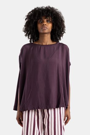CASEY CASEY Womens Francesca Tulipy Prune Top Purple