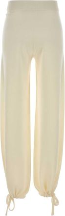 Max Mara Bianco Exterior: Virgin Wool Pantaloni Trousers