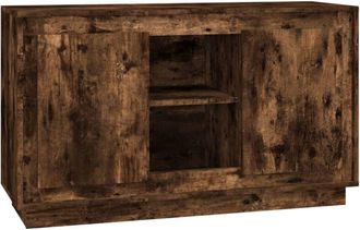 vidaXL Buffet ch&ecirc;ne fum&eacute; 102x35x60 cm bois ding&eacute;nierie