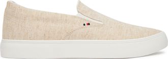 Tommy Hilfiger Sneakers aus Stoff Tommy Hilfiger Harlem Core Ii Slip On Chambray FM0FM05819 Beige