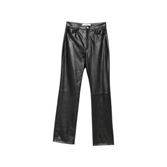 R&oacute;he Leder Schlaghosen - - Trousers - Damen - Schwarzk - 2XS