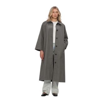 Envii Single-Breasted Coats - - Coats - Damen - Grau - L