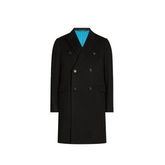Paul Smith Manteau coupe droite en laine et cachemire m&eacute;lang&eacute;s