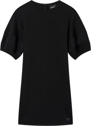 Emporio Armani Femme, Robes, Noir, Taille: 38 FR Robe en jersey &agrave; manches trois-quarts