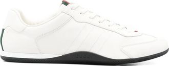 Gucci Web-detail leather sneakers - Nude