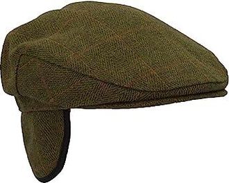 Walker and Hawkes Casquette Plate de Trappeur - en Tweed - Unisexe - Sauge foncé - L (59cm)
