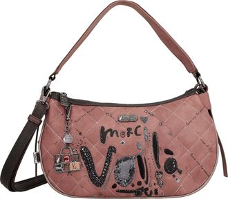 Anekke Schultertasche Umhängetasche Parisian Oval Shoulder Bag Multicolor mauve