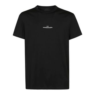 Maison Margiela Homme, Tops, Noir, Taille: L T-shirt Casual en Coton pour Homme