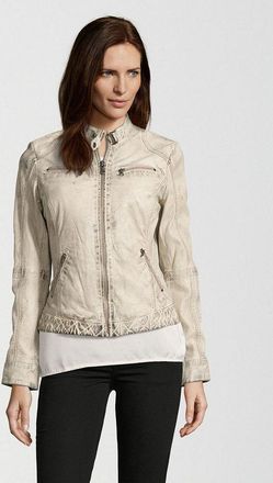 H.I.S Lederjacke SAIMINA (1-St) mit wattiertem Saum