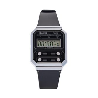 Casio Uhr Casio A100WEF-1AEF Schwarz
