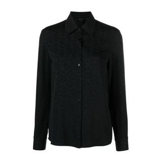 Pinko Elegantes Langarm-Shirt in Schwarz - - Blouses & Shirts - Damen - Schwarzk - XL