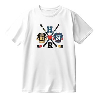 Generic HeatRivalry Hollander Rozanov T-shirt en coton unisexe col rond d&eacute;contract&eacute; &agrave; manches courtes, blanc, 3XL