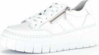 Gabor Damen Low-Top Sneaker, Frauen Sneaker,Casual,Fashion,metallic,Effekt,Easy-Walking,elegant,einlege-Sohle,geschlossen,Weiss,38.5 EU / 5.5 UK