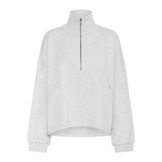 Gestuz Femme, Sweatshirts et sweats &agrave; capuche, Gris, Taille: 38 FR Zip-throughs