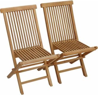 Happy Garden Happy Garden - 2er Set Gartenstühle aus Teakholz lombok