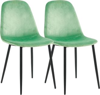 VCM 2er Set Esszimmerst&uuml;hle/skandinavischer gepolsterter K&uuml;chenstuhl St&uuml;hle Esszimmer Esstischtisch R&uuml;ckenlehne Fiolo