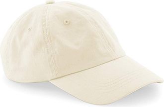 Beechfield Unisex Low Profile 6 Panel Dad Cap Kappe, beige, Einheitsgröße