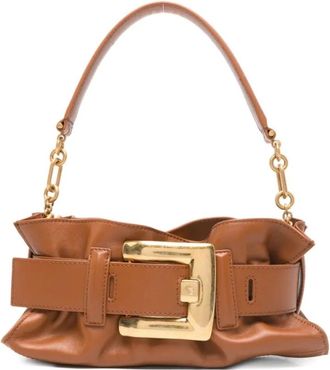 Balmain Femme, Sacs, Brun, Taille: ONE Size Anthem Mini Sac en Cuir de Veau