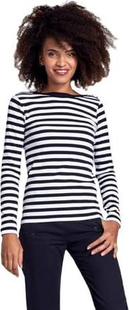 Armor Lux Marinière col Bateau à Boutons en Coton ERQUY