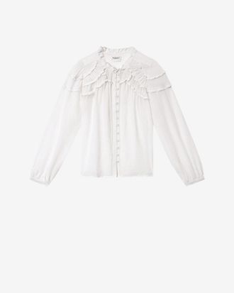 Isabel Marant Top Christa - Femme - Blanc/blanc - Taille 34 - Marant &Eacute;toile
