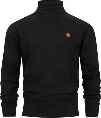 Indicode Sweater Herren INGuadalupe Langarmshirt Herrenshirt Rollkragen aus 100% Baumwolle