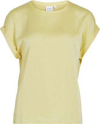 Vila Viellette S/S Satin Top - Noos