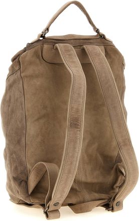 Giorgio Brato Wrinkled Lambskin Backpack - Taupe