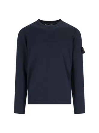 Stone Island Logo Crew Neck Sweater