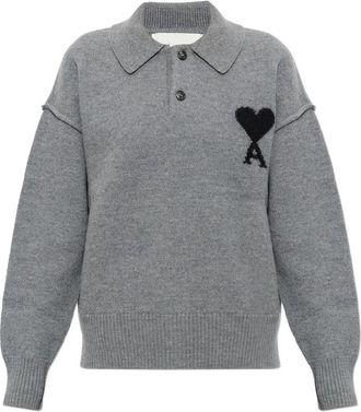 Ami Ami De Coeur Wool Polo Shirt