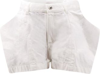 sacai Femme, Shorts, Beige, Taille: 42 FR Shorts en coton