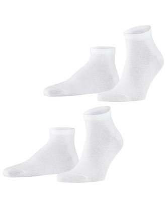 Falke 2er-Pack Sneakersocken HAPPY aus Feinripp-Baumwolle in