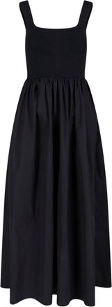Matteau Midi Dress In Knit And Cotton