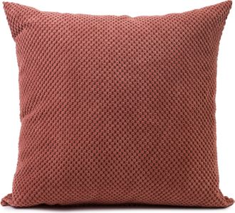 G&ouml;zze Kissen Sven, Dekokissen in genoppter Optik, Weiches Sofakissen mit F&uuml;llung, 100% Polyester, 45 x 45 cm - Beere