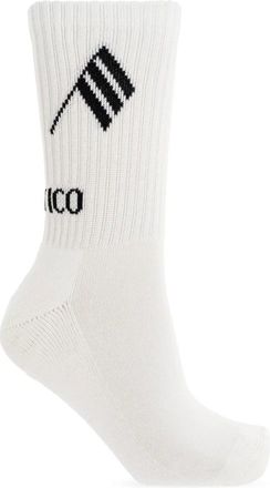 The Attico Femme, Sous-v&ecirc;tements, Blanc, Taille: S/M Milk and Black Socks