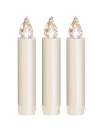 Rudolphs Schatzkiste LUMIX Classic Mini S,-Superlight Erweiterungs-Set 3 Kerzen, 3 Batterien H&ouml;he = 8cm NEU Erzgebirge Zubeh&ouml;r