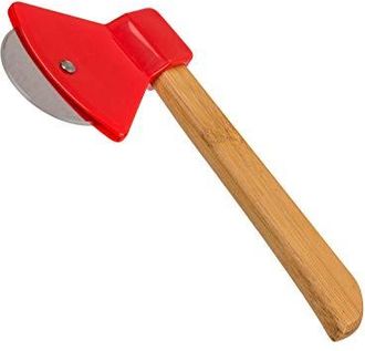 Out of the Blue Pizzacutter 71/3237 Axt, ca. 18 cm, aus Bambus und Edelstahl