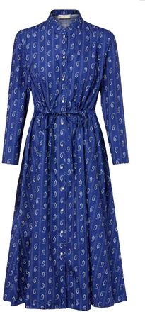 Tory Burch Femme, Robes, Bleu, Taille: 36 FR Chemise en coton imprim&eacute;