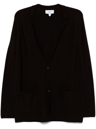 Lardini cardigan à revers crantés - Marron