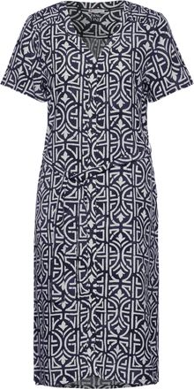 Street One Damen A143951 Print Kleid, deep Blue, 38