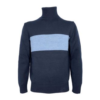 Paul & Shark High Neck Pullover Blauer Streifen - - Knitwear - Herren - Blau - M