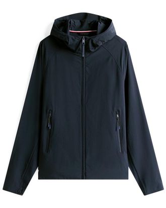 Tommy Hilfiger Leichte und wetterfeste Jacke mit Kapuze und R&uuml;ckenschlitz in