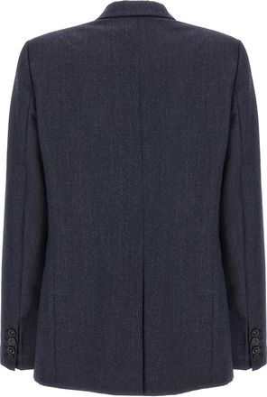 Stella McCartney Single-Breasted Wool Blazer - Charcoal