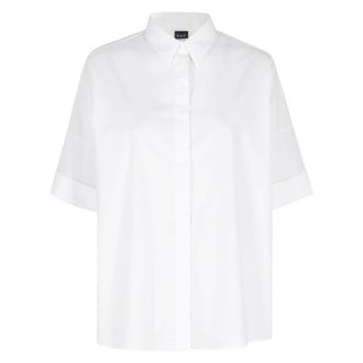 Fay Femme, Blouses et Chemises, Blanc, Taille: 38 FR Chemise &agrave; manches courtes