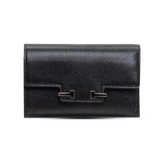 Tom Ford Femme, Accessoires, Noir, Taille: ONE Size Aube Compact Wallet