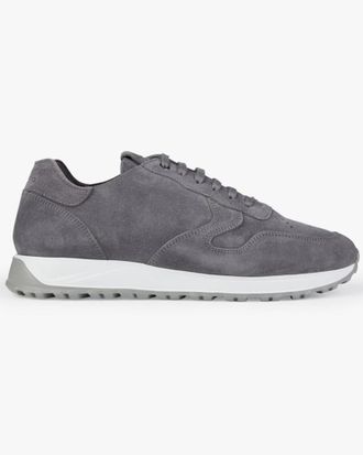 Profuomo Leichter Runner-Sneaker aus Veloursleder in